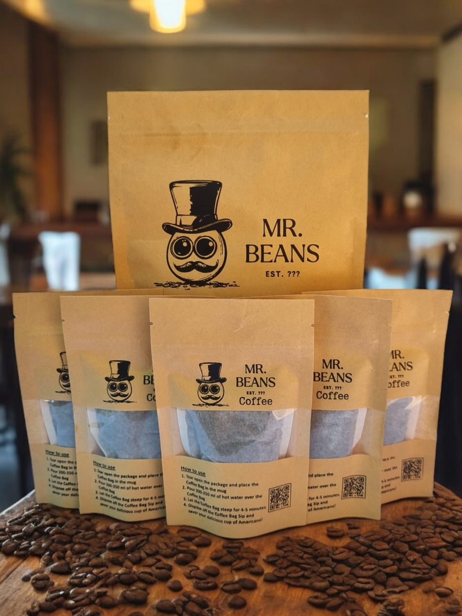 Mr. Beans Coffee Beans and Bags