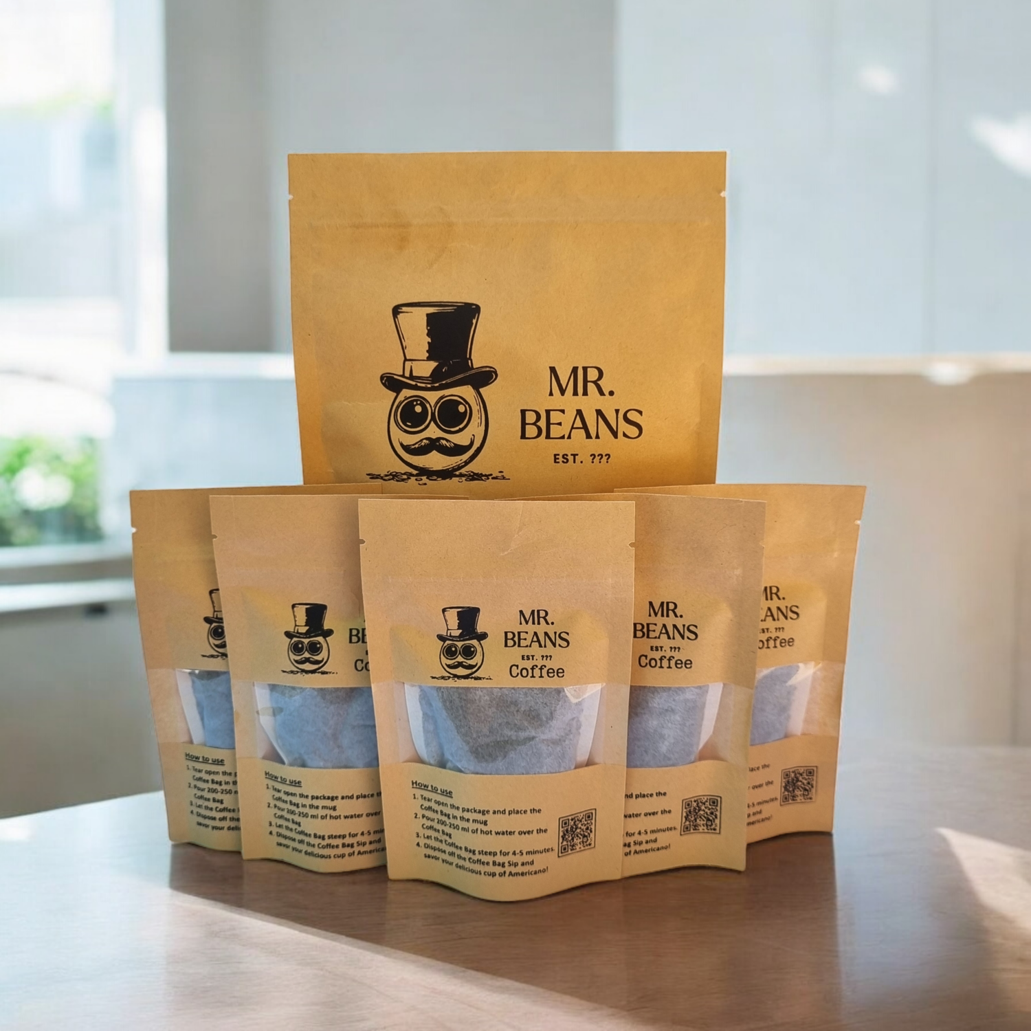 Mr. Beans Coffee Beans and Bags